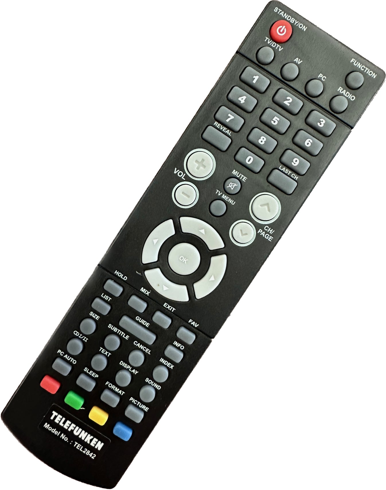 Telefunken Remote Control TEL2842 – YalePrima